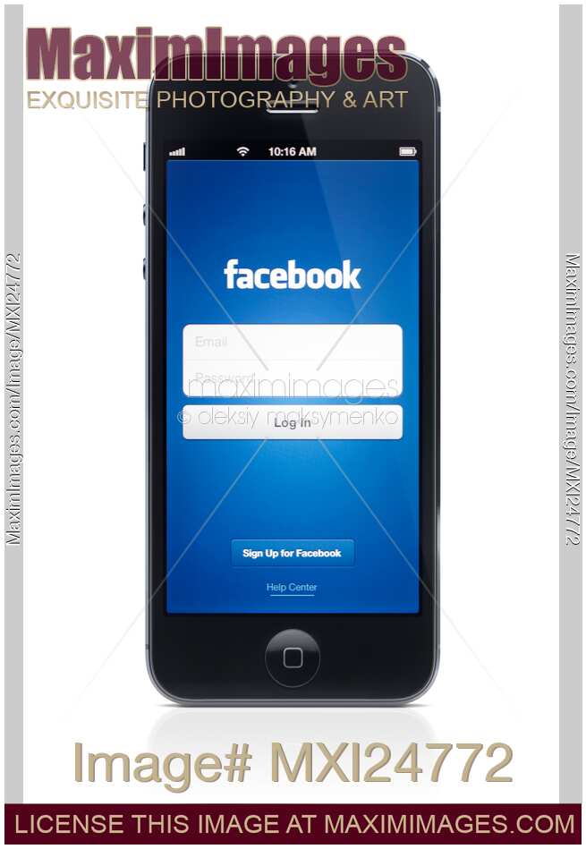 Stock Photo Facebook App On IPhone 5 MaximImages stock-photo-facebook-app-on-iphone-5-maximimages