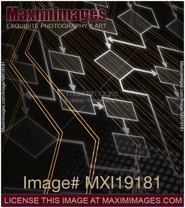 Image of Abstract Flowchart | Stock Image MXI19181
