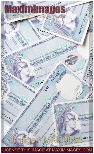 Photo of American Express Travellers Cheques Background | Stock Image ...