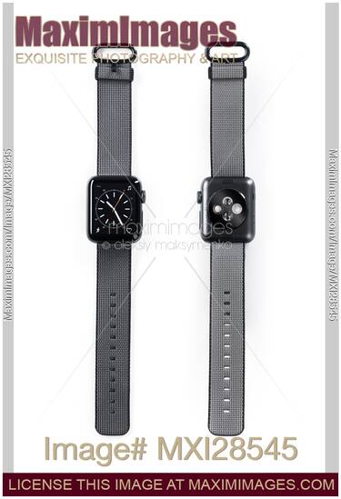 Photo of Apple Watch smartwatch front and back | Stock Image MXI28545