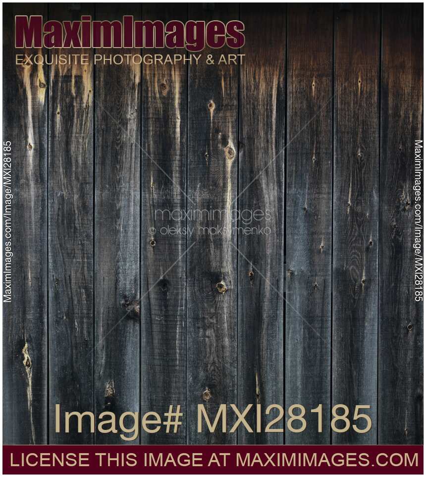 Photo of Black wooden boards wall texture | Stock Image MXI28185