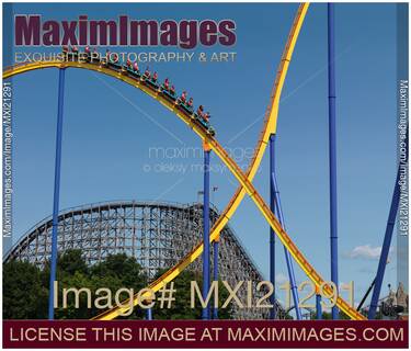 Photo of Canada's Wonderland Behemoth Roller Coaster | Stock Image MXI21291
