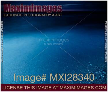 Photo of Clear glossy water of lake Huron at dusk | Stock Image MXI28340