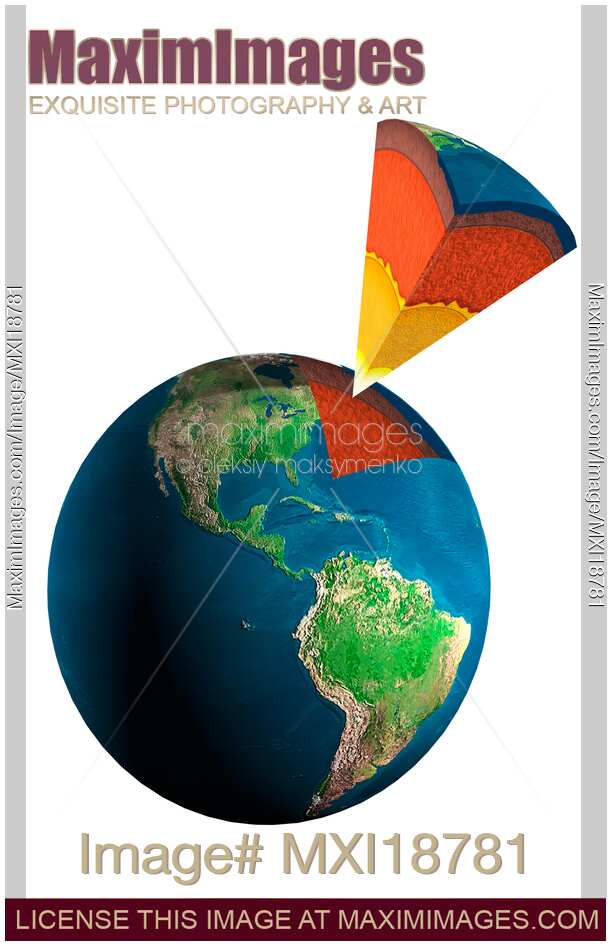 Image of Earth planet structure | Stock Image MXI18781