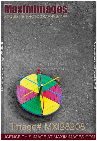 Photo of Empty Roundabout at Playground | Stock Image MXI28208