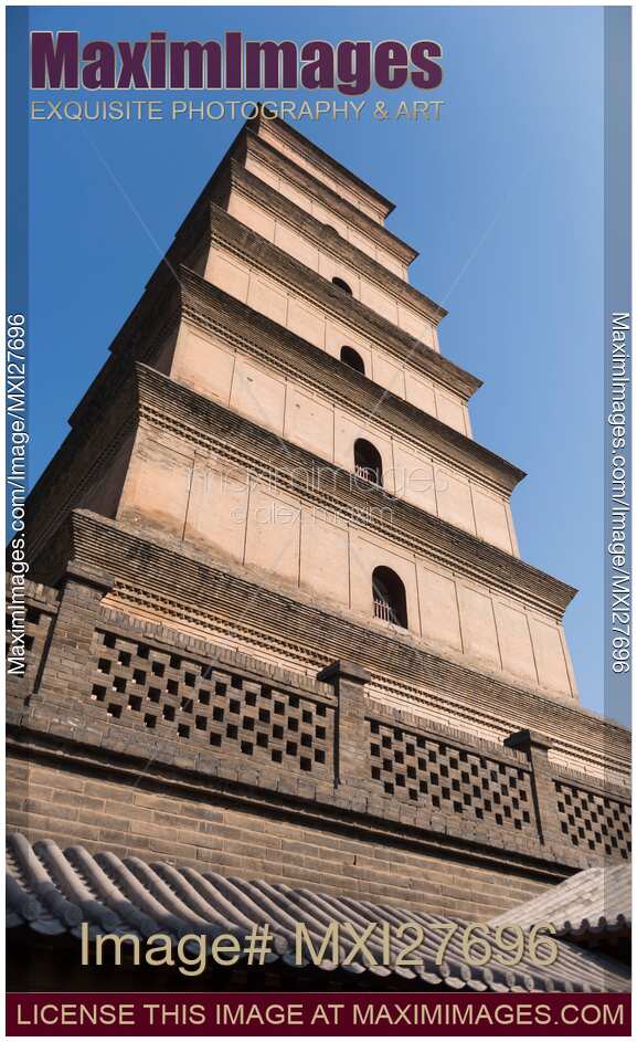 Photo of Giant Wild Goose Pagoda in Xi'an | Stock Image MXI27696