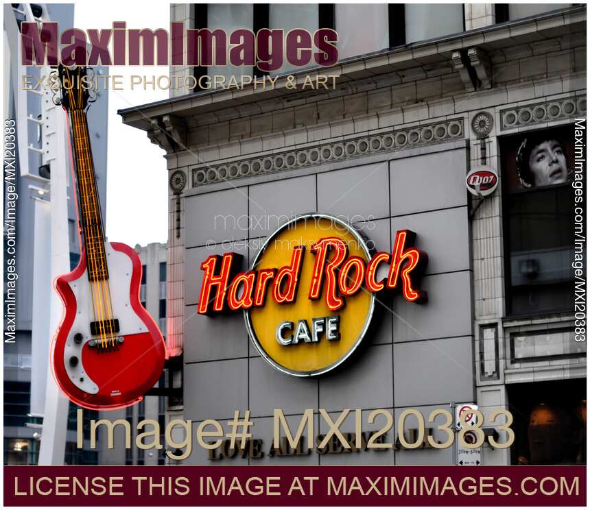 Photo of Hard Rock Cafe Sign | Stock Image MXI20383
