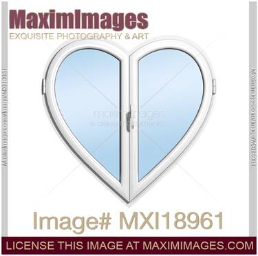 Image of Heart shaped PVC Window | Stock Image MXI18961
