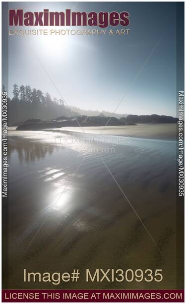 Photo of Pacific Rim National Park surreal sunrise scenery of the sandy ...