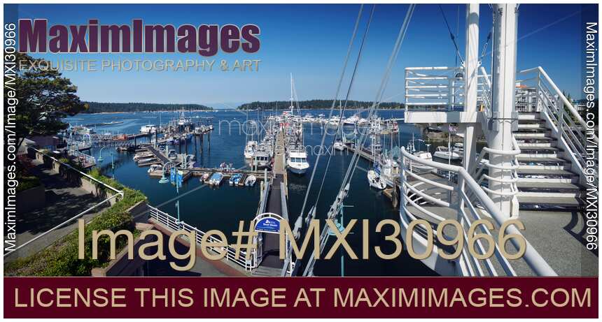Photo of Port of Nanaimo waterfront harbour scenery Vancouver Island ...