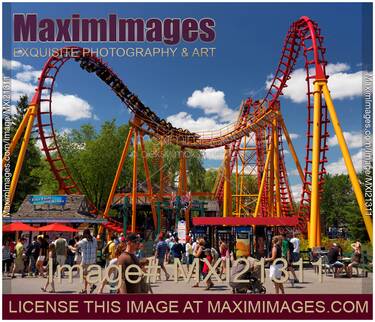 Photo of The Bat Roller Coaster at Canada's Wonderland | Stock Image ...