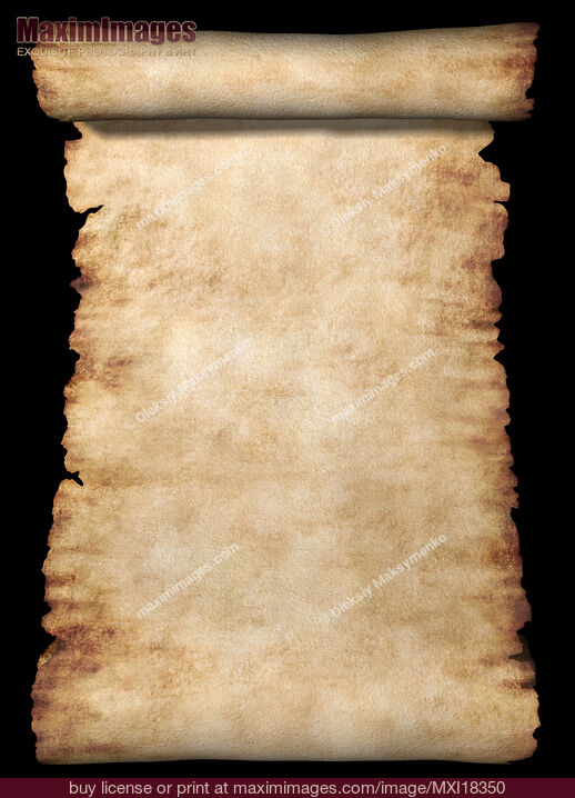 Roll Of Parchment. Stock Photo MXI18350