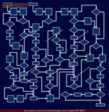 Abstract Flowchart Background. Stock Image MXI18627