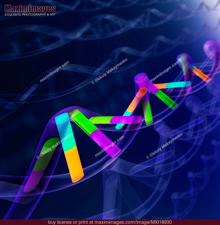 DNA sequence. Stock Image MXI18930