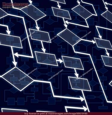 Abstract Flowchart Background. Stock Image MXI19185