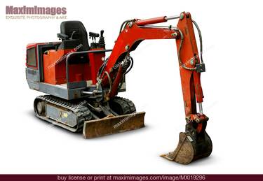 Mini Excavator Digger. Stock Photo MXI19296