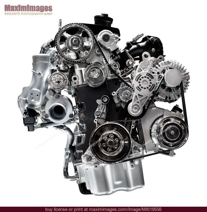 Internal Combustion VW Car Engine. Stock Photo MXI19556