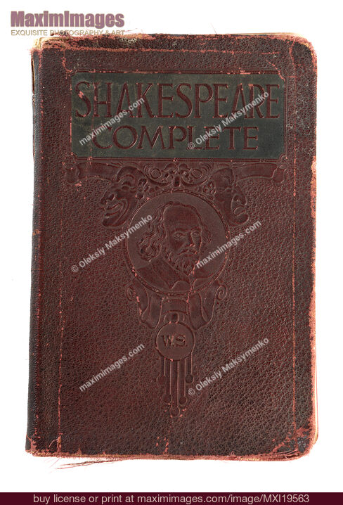 Old Book of William Shakespeare. Stock Photo MXI19563
