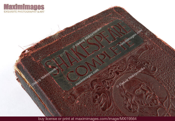Old Book of William Shakespeare. Stock Photo MXI19564