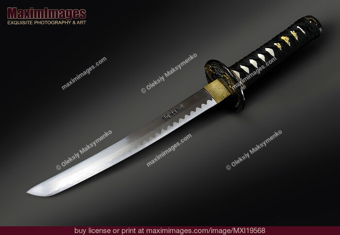 Short Samurai Sword Tanto. Stock Photo MXI19568