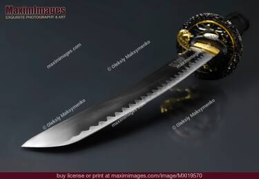 Short Samurai Sword Tanto. Stock Photo MXI19570