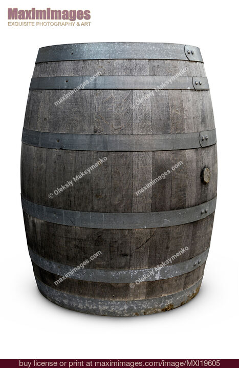 Old Wooden Barrel. Stock Photo MXI19605