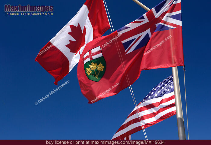 Flying Flags. Stock Photo MXI19634