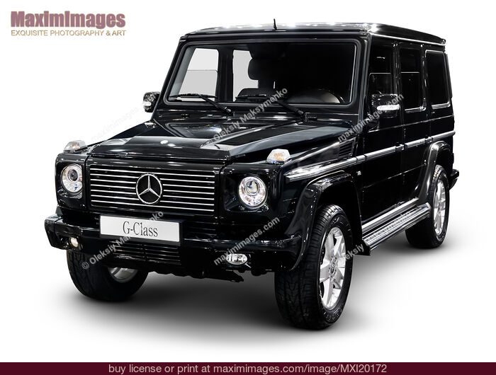 Black Mercedes Benz G-Class SUV. Stock Photo MXI20172