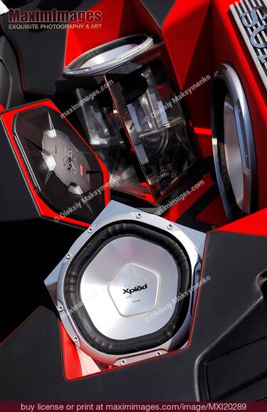 Auto sound audio system Sony Xplod. Stock Photo MXI20289