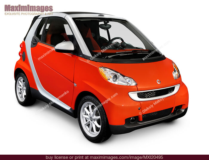 Red Smart Fortwo City Car. Stock Photo MXI20495