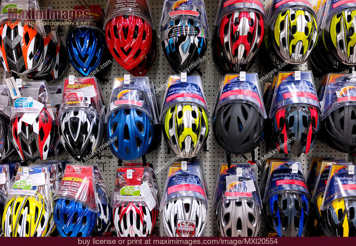 Bicycle Helmets. Stock Photo MXI20554