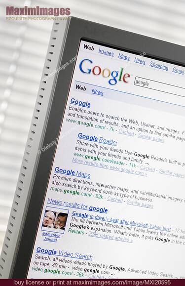 Google Search Engine. Stock Photo MXI20595