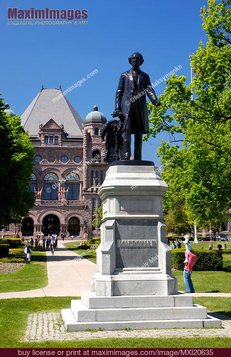 Sir John A. MacDonald Statue in Toronto. Stock Photo MXI20635