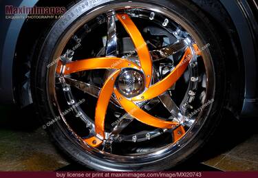 Custom Car Wheel. Stock Photo MXI20743