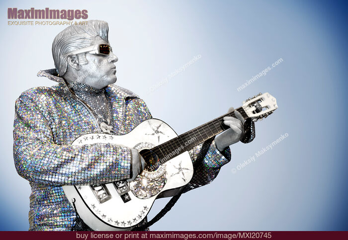 Silver Elvis. Stock Photo MXI20745