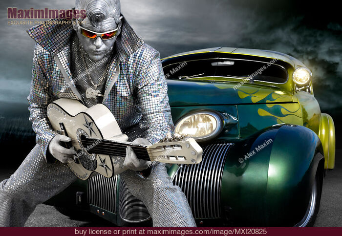 Silver Elvis. Stock Photo MXI20825
