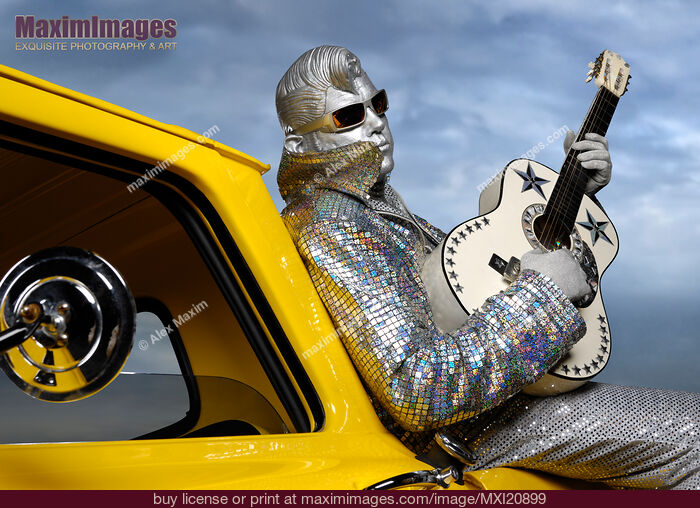Silver Elvis. Stock Photo MXI20899