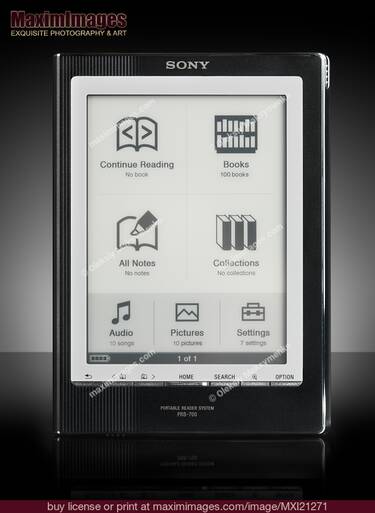Sony Reader. Stock Photo MXI21271