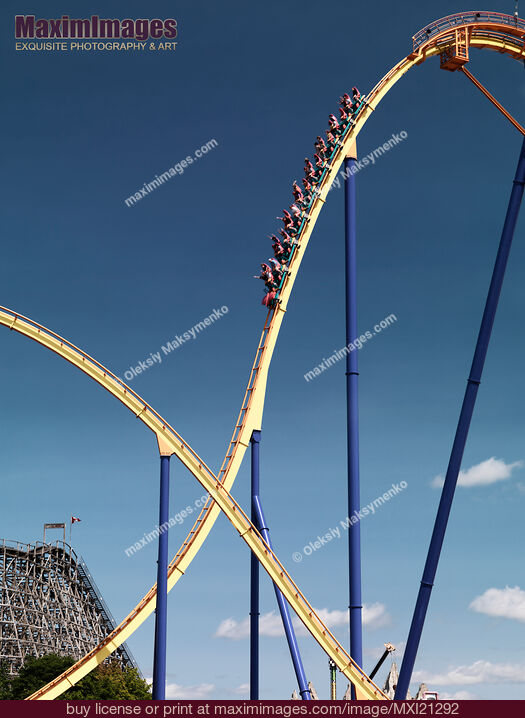 Behemoth Roller Coasterat Canada's Wonderland. Stock Photo MXI21292