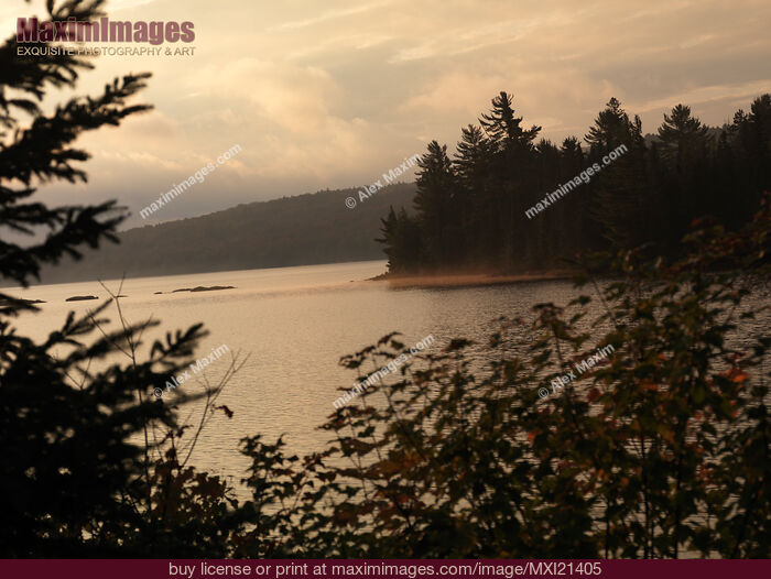 The Lake of Two Rivers at Dawn. Stock Photo MXI21405