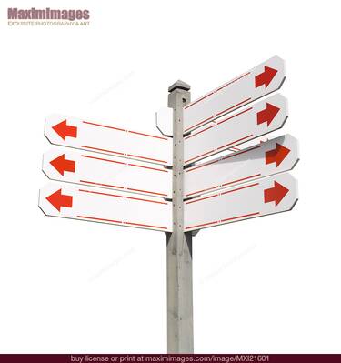 Direction Signpost. Stock Photo MXI21601