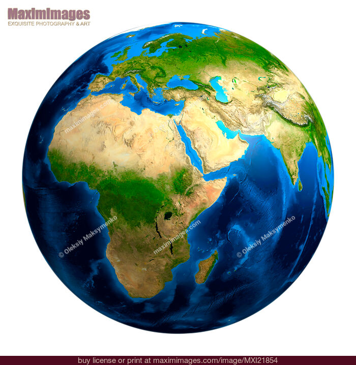 Earth Globe - Africa Europe Asia. Stock Image MXI21854