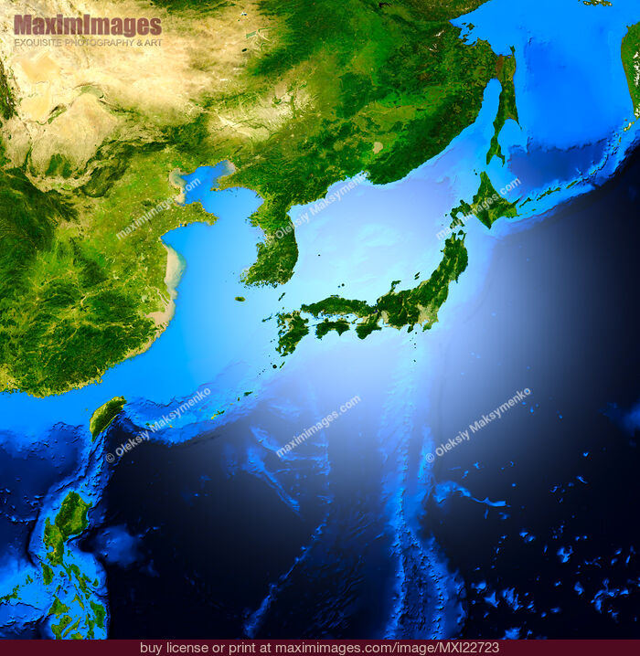 Space View on Japan. Stock Image MXI22723