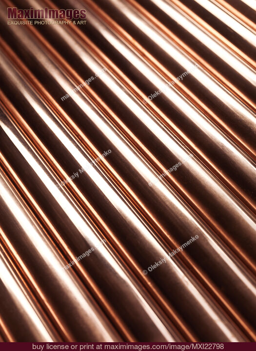 Copper Tubes. Stock Photo MXI22798