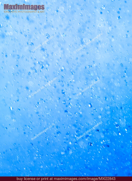 Spraying blue water abstract background. Stock Photo MXI22843