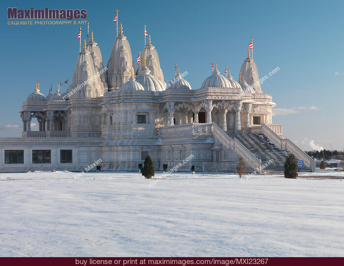 BAPS Shri Swaminarayan Mandir, Toronto Hindu Temple. Stock Photo MXI23267