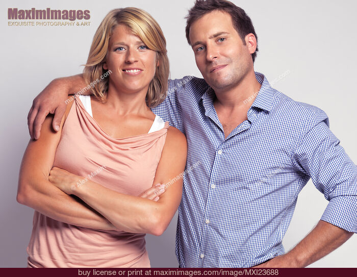 Two Smiling Young People. Stock Photo MXI23688