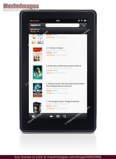 Amazon Kindle Fire book store. Stock Photo MXI23993