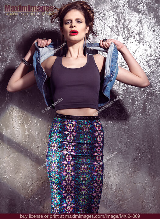 Grunge fashion of 90s edgy photo. Stock Photo MXI24069