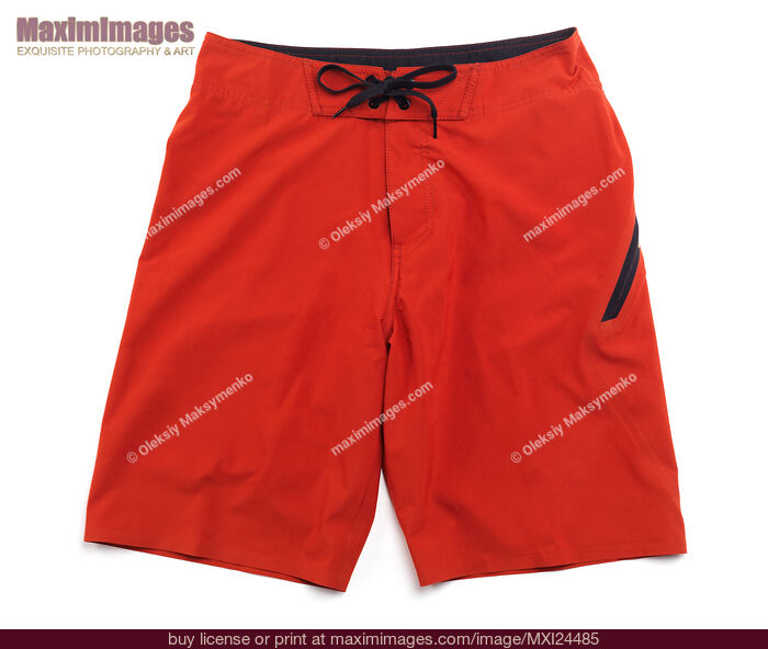 Red swimming trunks. Stock Photo MXI24485